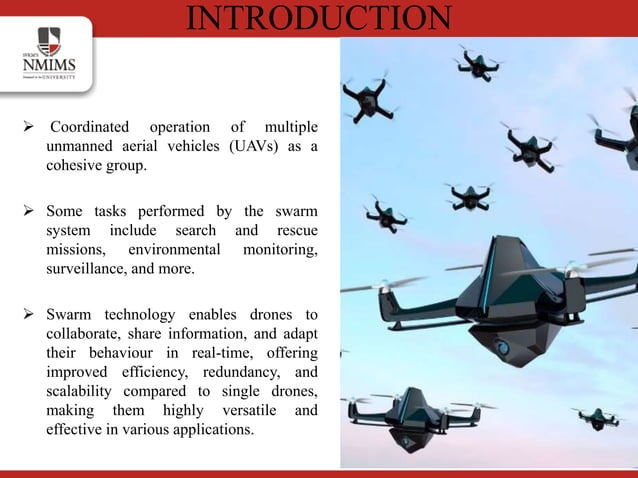 Drone swarm technologies allow groups of drones to coordinate with each ...
