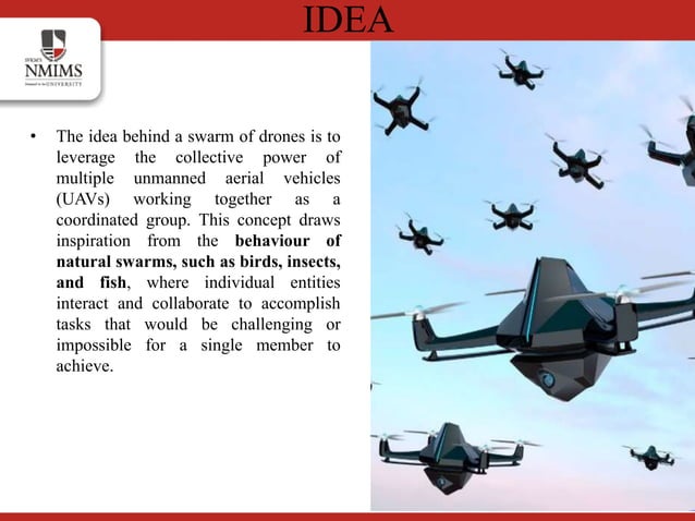 Drone swarm technologies allow groups of drones to coordinate with each ...