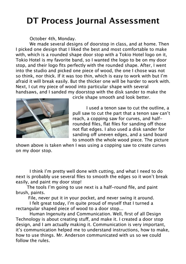 Dt+process+journal doorstop | PDF