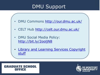 DMU Social Media for Researchers (DTP) | PPT