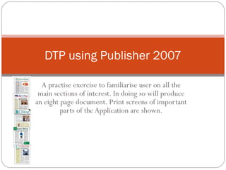 Dtp Using Publisher 2007 | PPT | Desktop Publishing | Computer Software and Applications