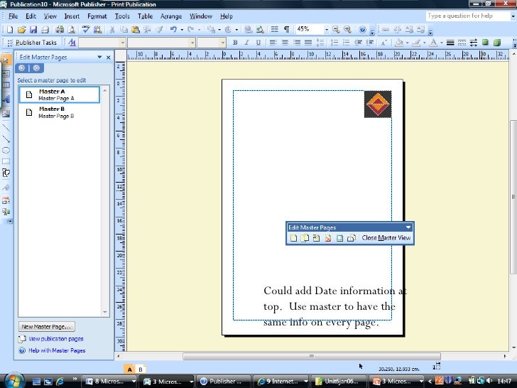 Dtp Using Publisher 2007