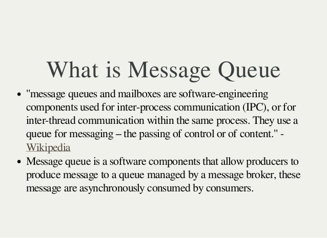 Message Queues a basic overview