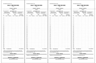 DTR_BLANK.document or CSC FORM 48 document | DOC