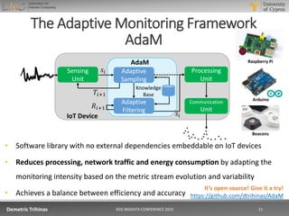 AdaM: an Adaptive Monitoring Framework for Sampling and Filtering on IoT Devices | PPTX