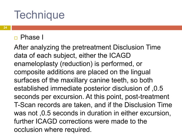 DISCLUSION TIME REDUCTION AND TSCAN APPLICATION | PPTX | Physical Therapy | Wellness