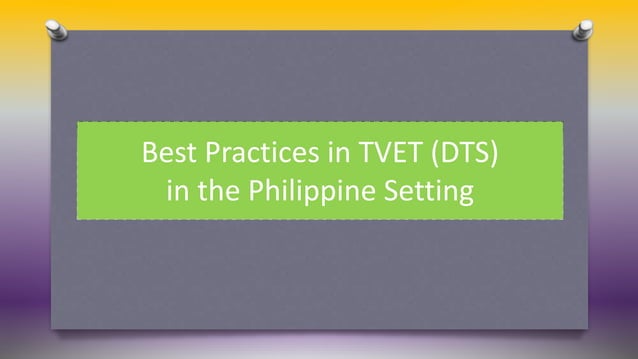 DTS | PPTX | Vocational Training | Careers