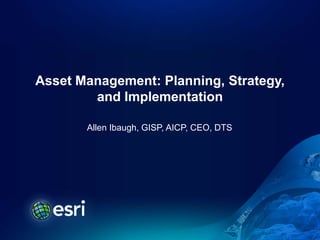 Asset Management: Planning, Strategy and Implementation | PDF