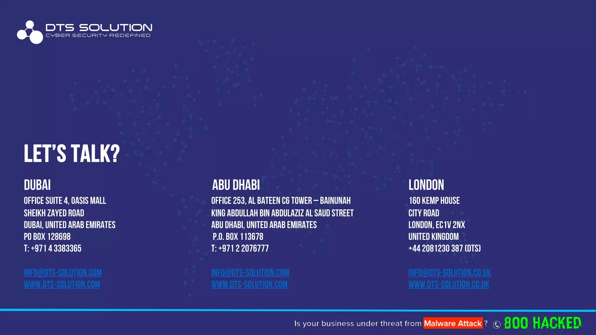 DTS Solution - Company Presentation | PPT