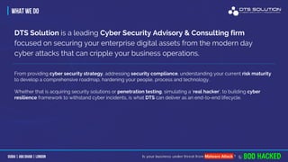 DTS Solution - Company Presentation | PDF