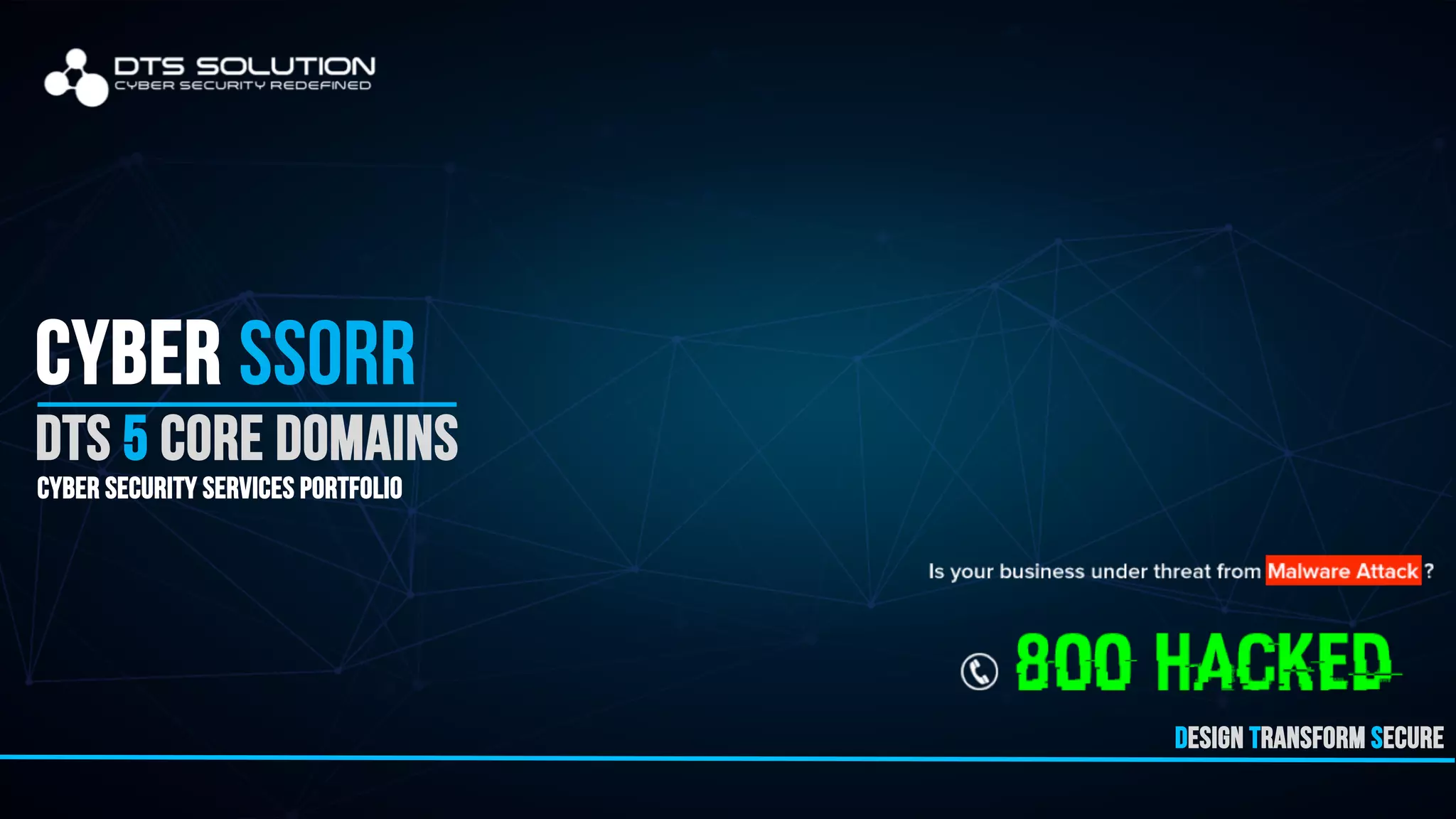 DTS Solution - Cyber Security Services Portfolio | PDF