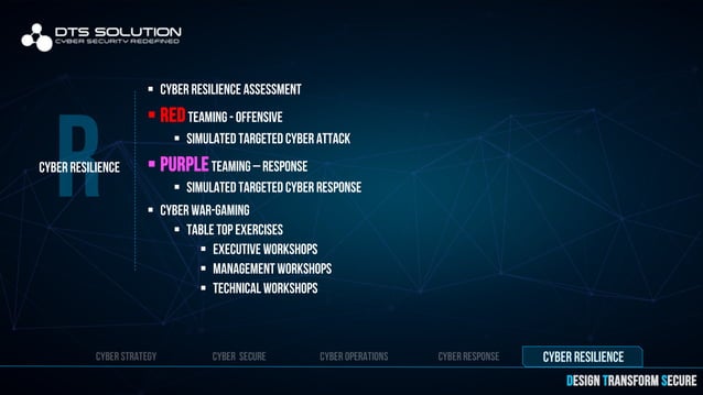 DTS Solution - Cyber Security Services Portfolio | PDF | Internet ...
