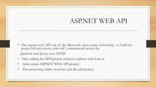 Featfures of asp.net