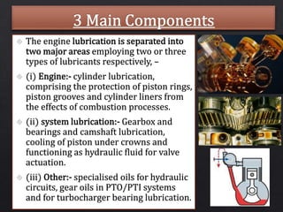 Selection of Lubrication System for 2 Strokes Diesel engine | PPTX
