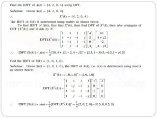 DTSP UNIT III - DISCRETE FOURIER TRANSFORM AND COMPUTATION.pptx