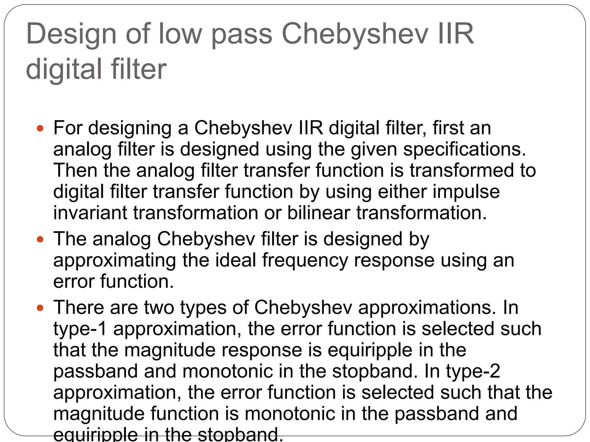 DTSP UNIT IV - DESIGN OF DIGITAL FILTERS.pptx