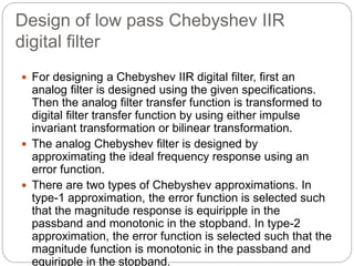 DTSP UNIT IV - DESIGN OF DIGITAL FILTERS.pptx