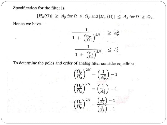DTSP UNIT IV - DESIGN OF DIGITAL FILTERS.pptx