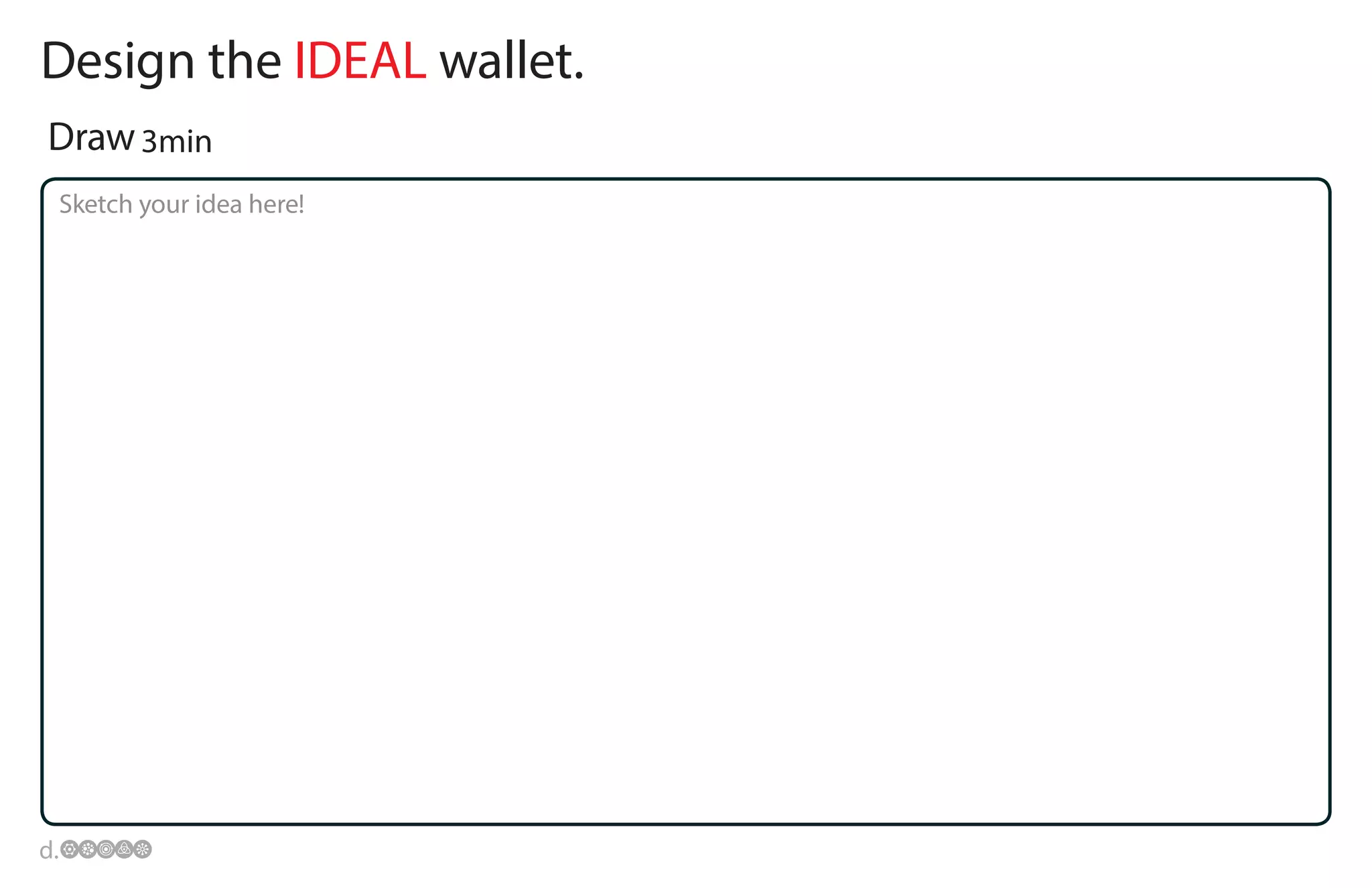 Design Thinking Wallet Worksheets | PPT