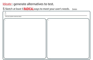 Design Thinking Wallet Worksheets | PPT