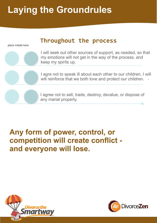 Setting ground Rules and Intentions in Divorce Mediation | PDF