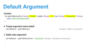 Dts x dicoding #3 memulai pemrograman kotlin | PPTX