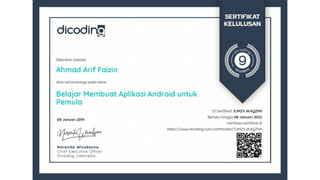 Dts x dicoding #4 memulai pemrograman kotlin | PPT