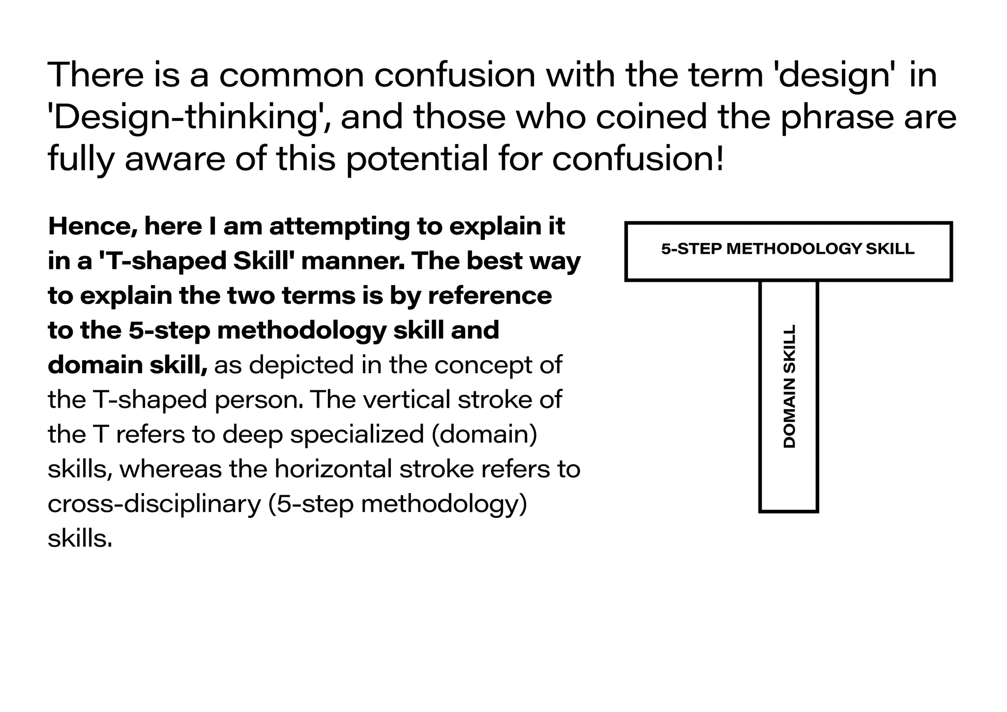 design thinking skills and t shape skills | PPT