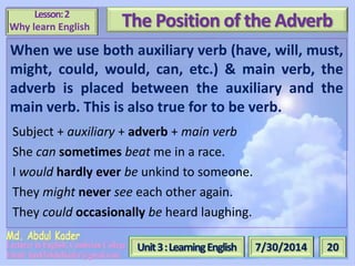 Why do you learn English? | PPTX