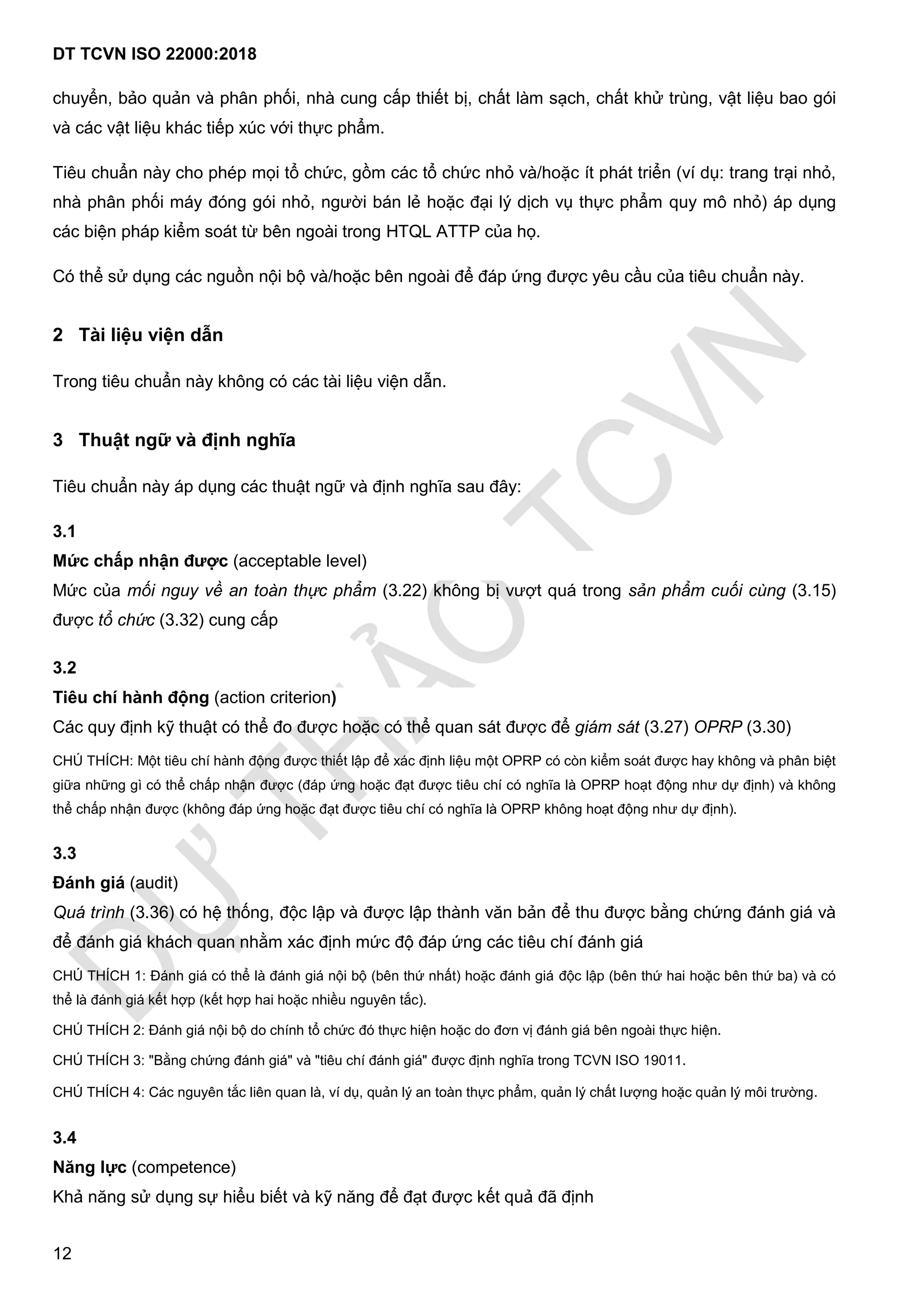 Dt tcvn iso 22000 2018 | PDF