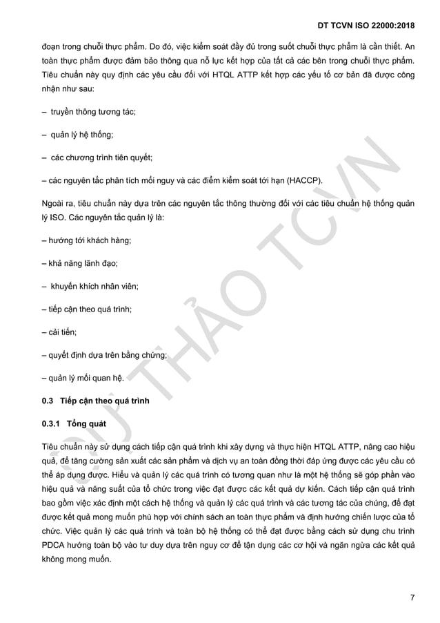 Dt tcvn iso 22000 2018 | PDF