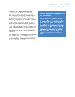 Dtt Fsi Global Risk Management Survey Fifth Edition | PDF