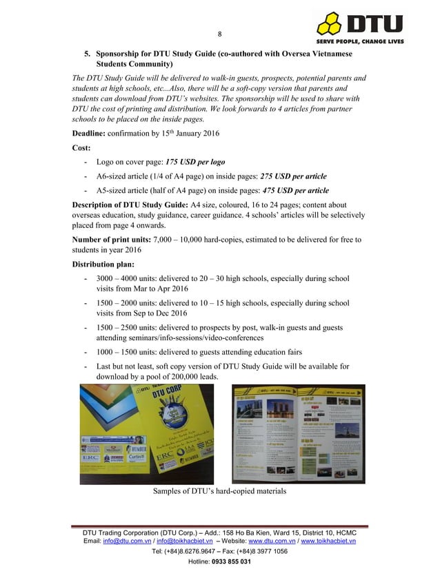 DTU marketing-plan-for-2017 | PDF