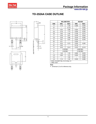 Original P-Channel Mosfet DTU40P06 40P06 TO-252 60V 27A New | PDF ...