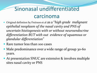 Tumors & tumor like conditions of nasal cavity | PPTX