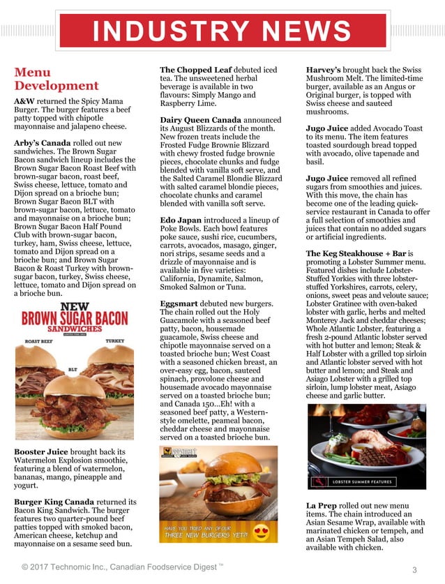 Canadian Food Digest-September 2017 | PDF