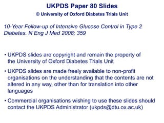 DTU_Slides021.ppt. UKPDS. long term follow up | PPT