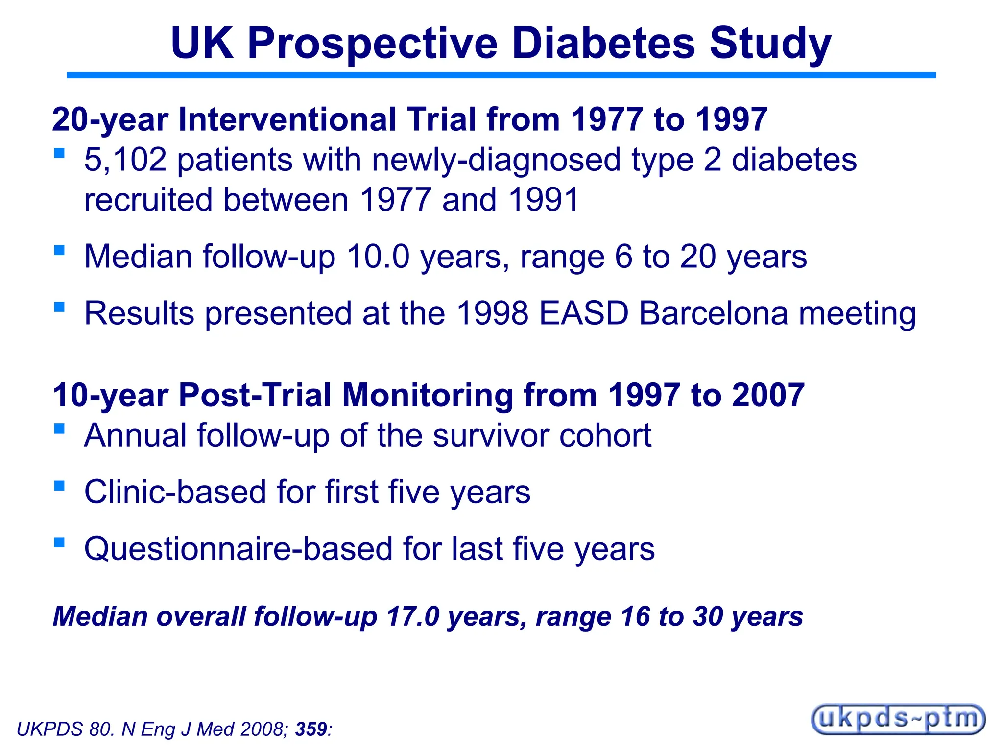 UKPDS trial in diabetes DTU_Slides021.ppt
