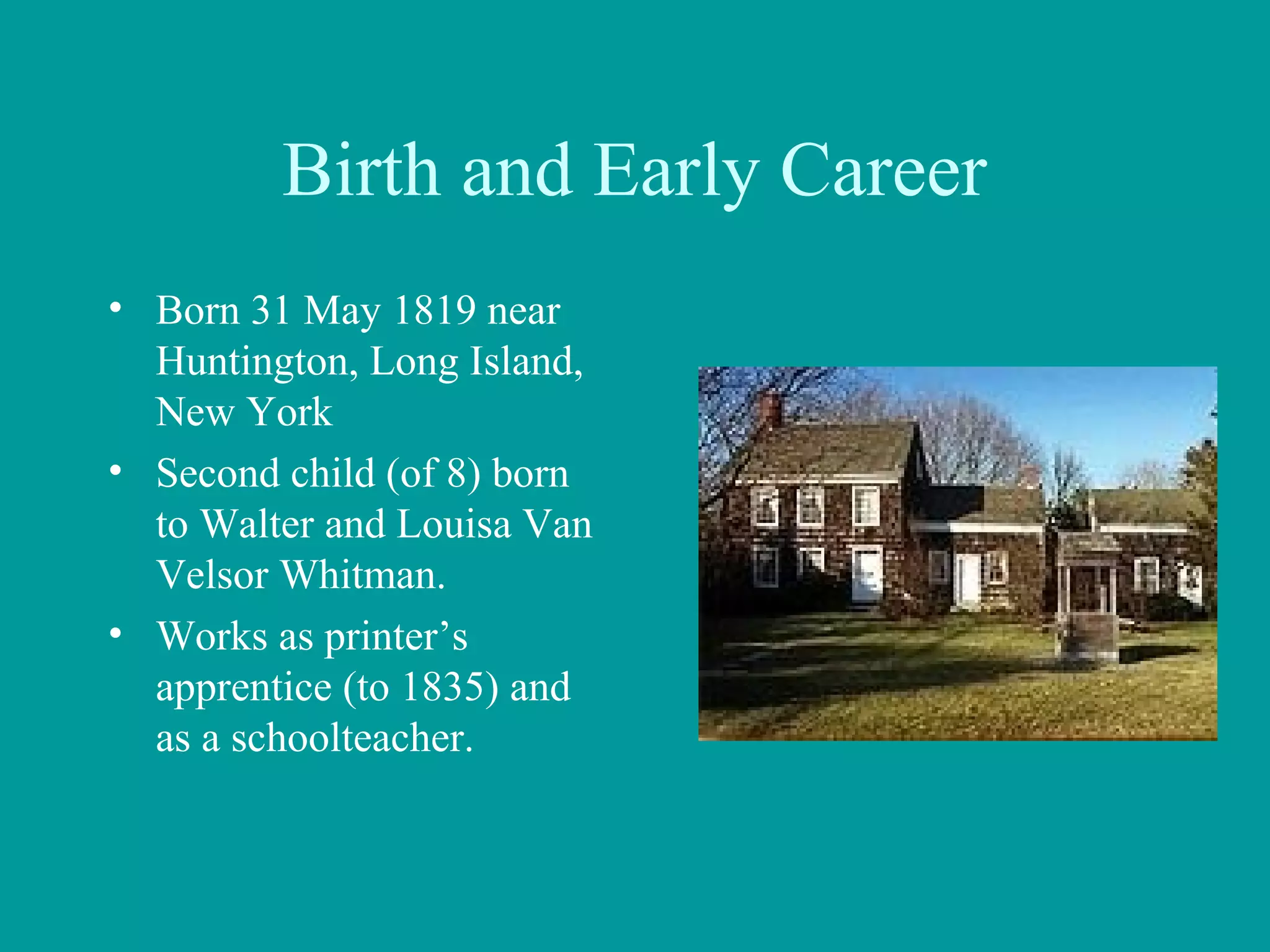 W whitman ppt | PPT