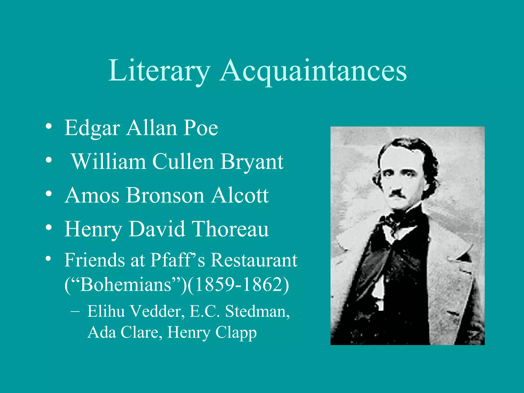 W whitman ppt | PPT
