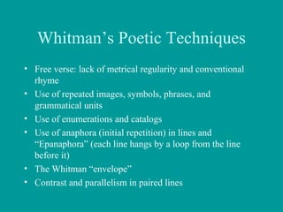 W whitman ppt | PPT