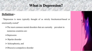 depression and its dietary causes and management | PPT