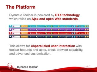 The Dynamic Toolbar Platform | PPT