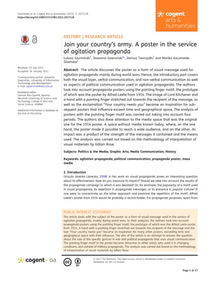 Join your country's army. A poster in the service of agitation ...