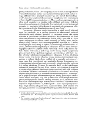 Ocena jako ci i efektów działa media relations | PDF