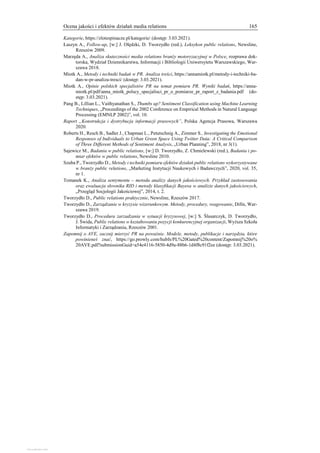 Ocena jako ci i efektów działa media relations | PDF