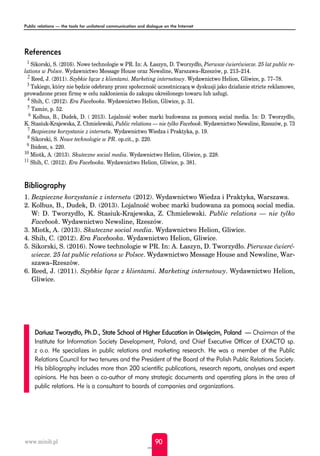 PUBLIC RELATIONS — THE TOOLS FOR UNILATERAL COMMUNICATION AND DIALOGUE ON THE INTERNET | PDF ...