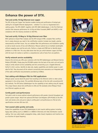 DTX CableAnalyzer | PDF