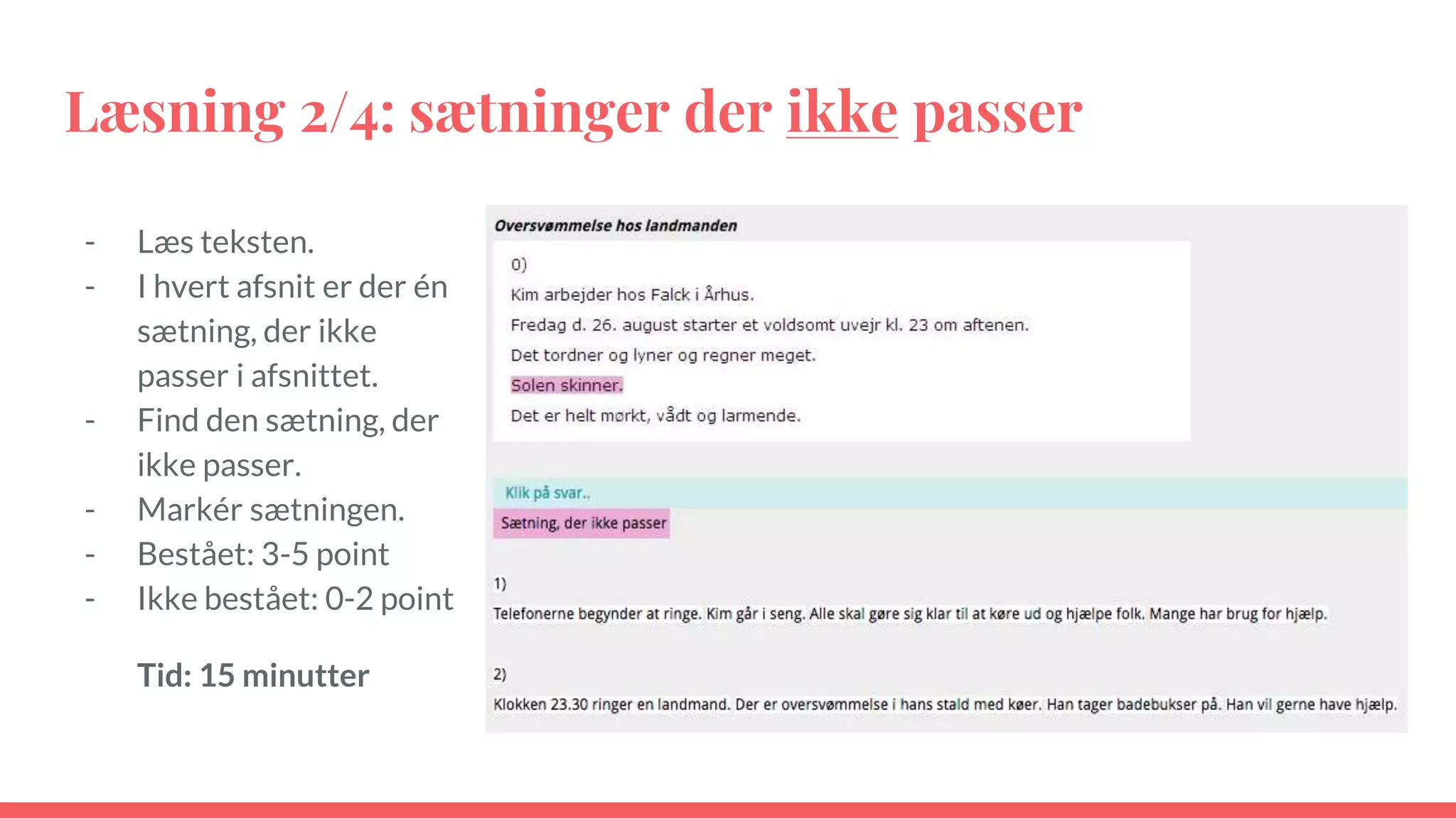 DU 2 modul 2: eksempler på opgaver og spørgsmål | PPTX