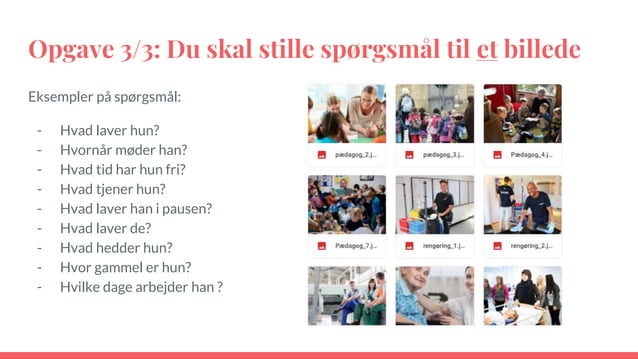 DU 2 modul 2: eksempler på opgaver og spørgsmål | PPTX